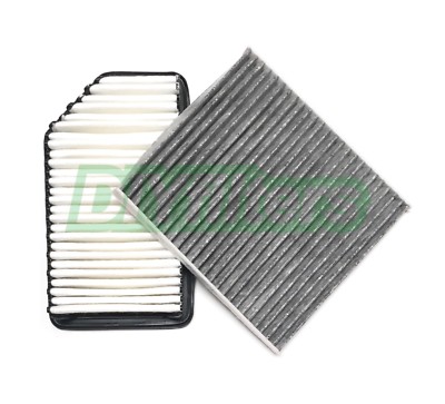 CARBONIZED CABIN&ENGINE AIR FILTER FOR 2012-17 KIA RIO, HYUNDAI ACCENT ...