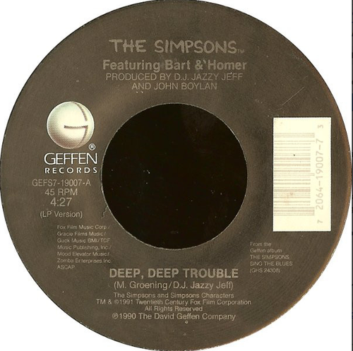 The Simpsons – Deep, Deep Trouble 45 RPM Record w/ COMPANY sleeve | eBay