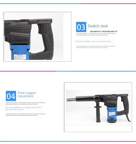 Electric Needle Derusting Gun High Power Jet Chisels Hand-Held Needle ...