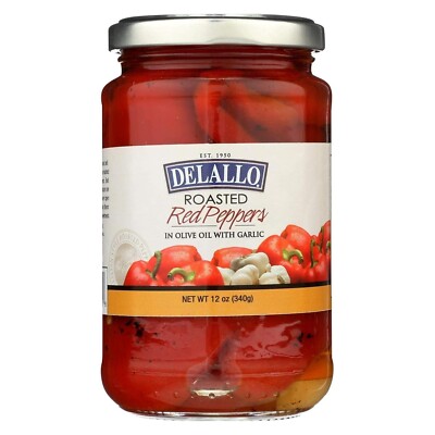 Roasted Red Peppers with Garlic and Olive Oil 12 Ounces (Case of 12) | eBay