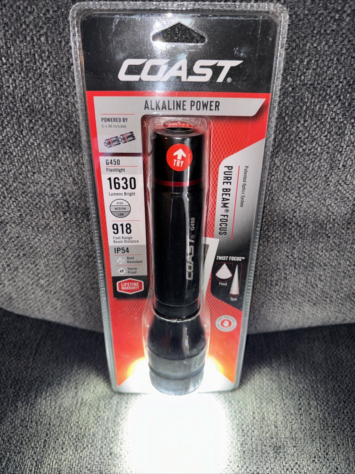 Coast G450 1630 Lumens LED Flashlight with Twist Focus | eBay