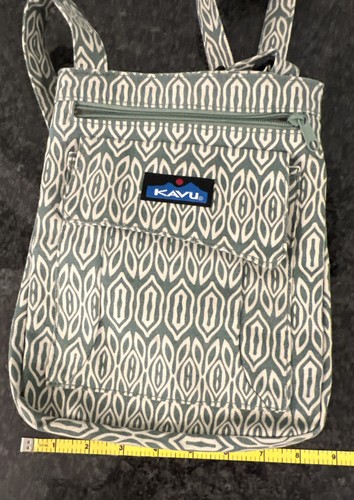 KAVU Keeper Crossbody Bag Purse Tote Sage Green Canvas Travel | eBay