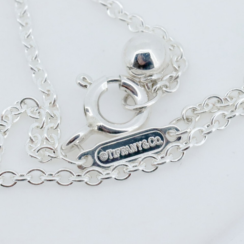 Tiffany Hardware Ball Necklace Ag925 (Silver 925) Pawn Shop Listing | eBay