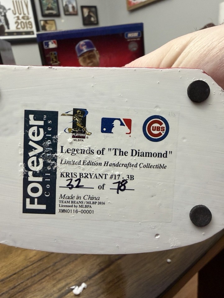 Kris Bryant Chicago Cubs MLB Legends of the Diamond Bobblehead 2016 | eBay