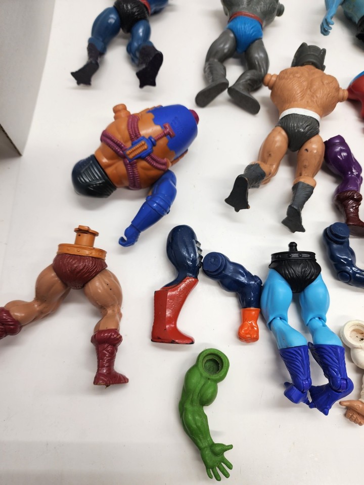 *read* Vintage Motu Parts Lot Torsos Arms Legs Skeletor Faker | eBay