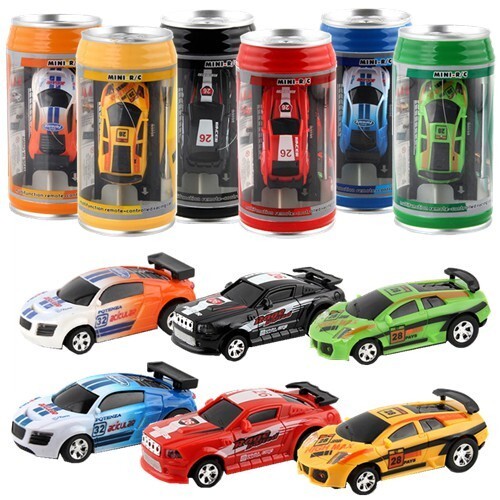 Micro Racing Car Coke Can Car Mini Speed RC Radio Remote Control Xmas ...