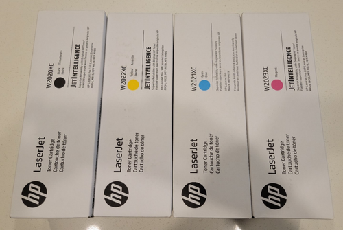 Genuine HP 414X Full CMYK High Yield Toner Set W2020XC W2021XC W2022XC ...