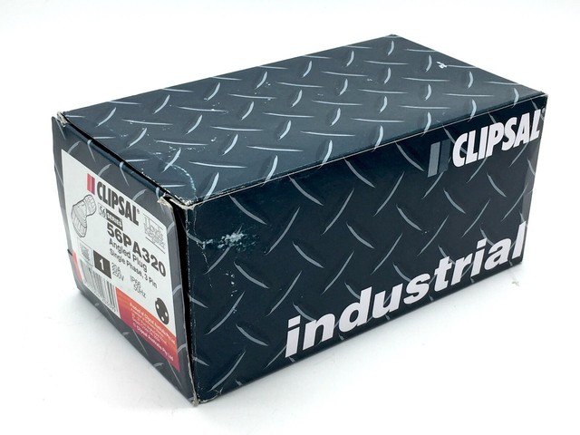 Clipsal 56PA320 Angled Waterproof Plug 3 Round Pins Single Phase 20a ...