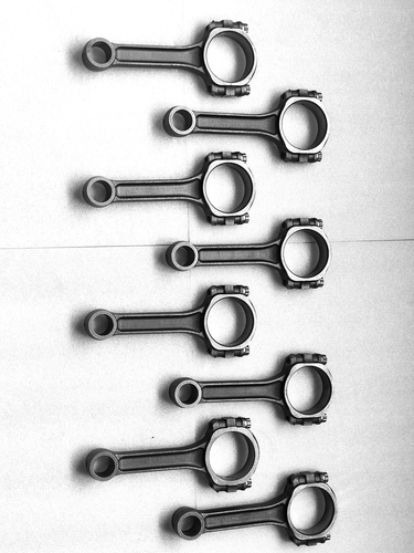 For Chevy SBC 350 5140 Steel I-Beam Connecting Rods 5.7 Inch, Press Pin ...