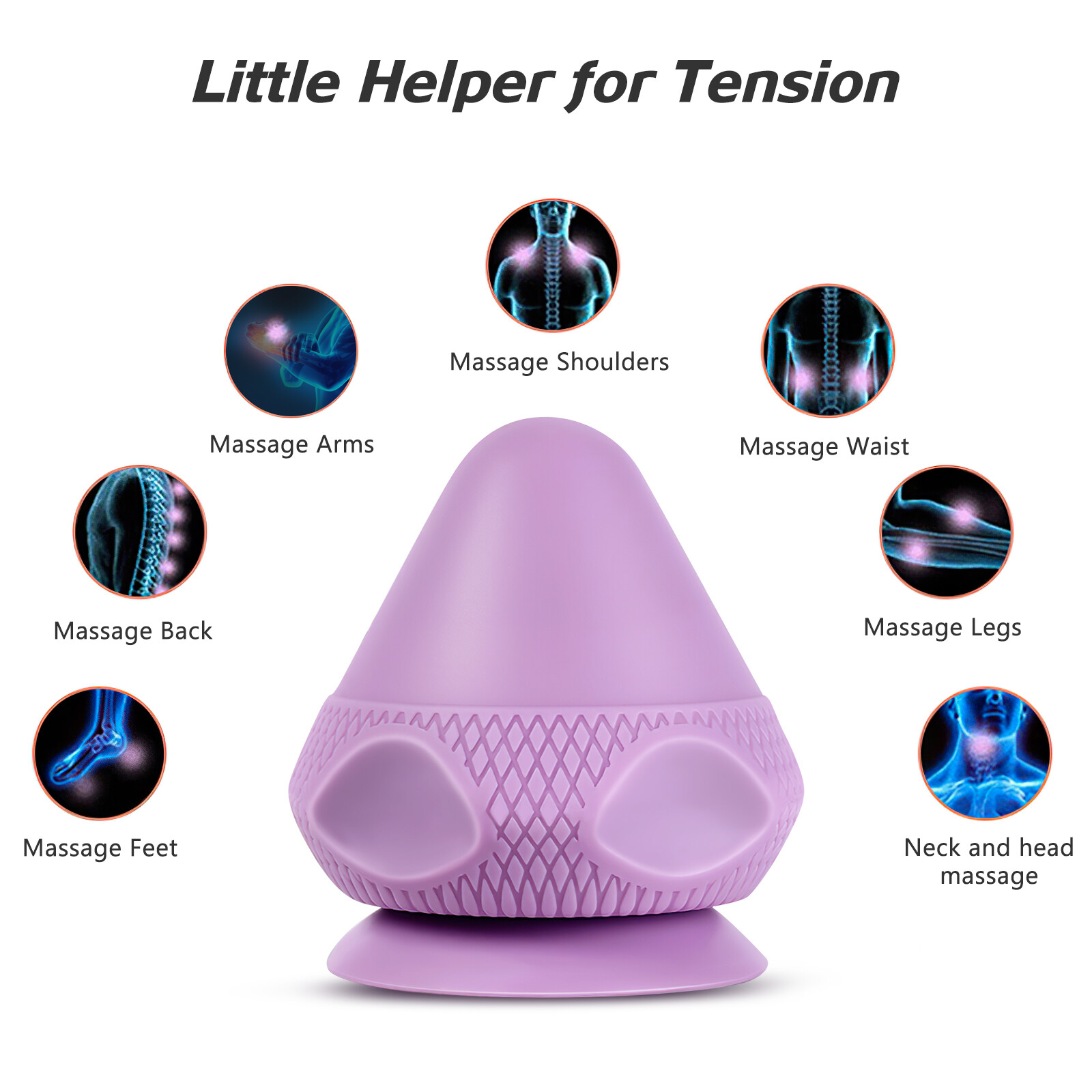 Myofascial Trigger Point Massage Ball Therapy Roller Deep Tissue Hand