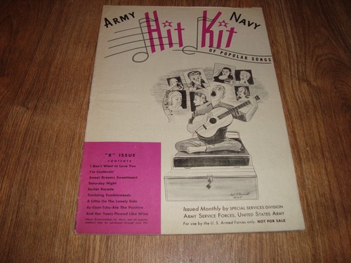Vintage Army Navy Hit Kit Of Popular Songs "R" Issue | eBay