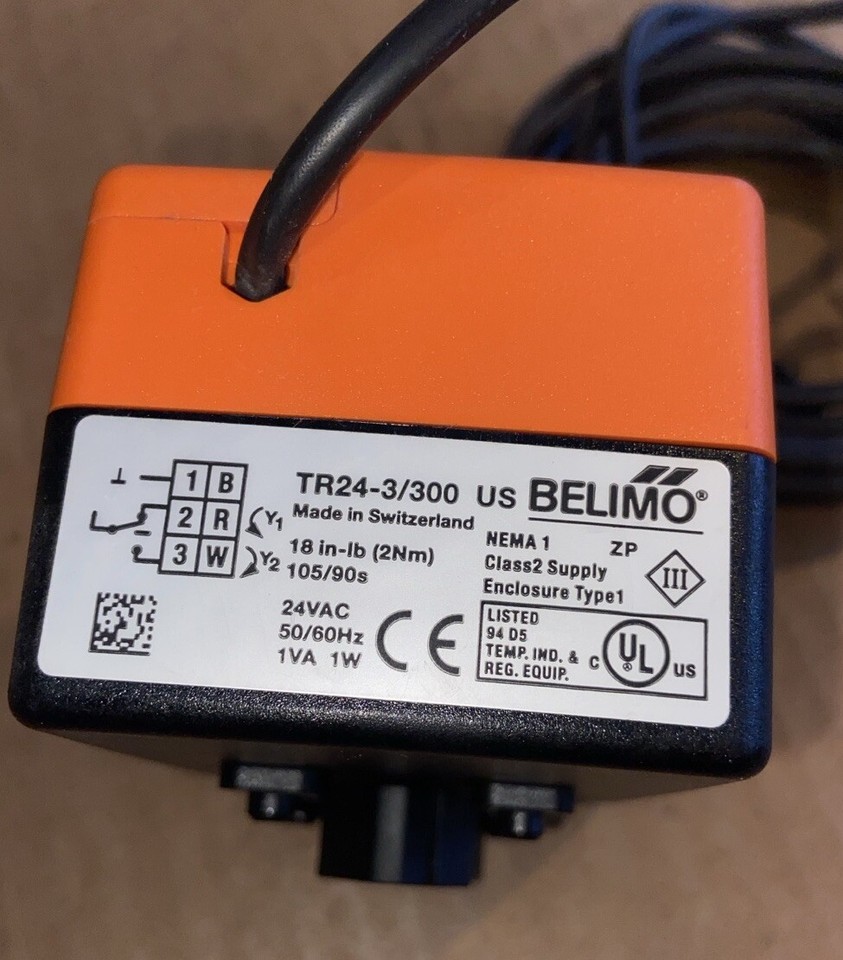 Belimo TR24-3/300 US 18in-lb 24VAC HVAC controller valve actuator | eBay