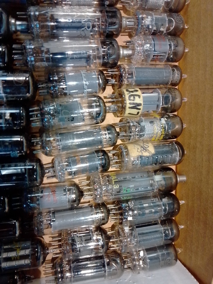Lot Of 124 Tube Amp Vaccum Tubes Untested RCA GE Tung-Sol Amperex From ...