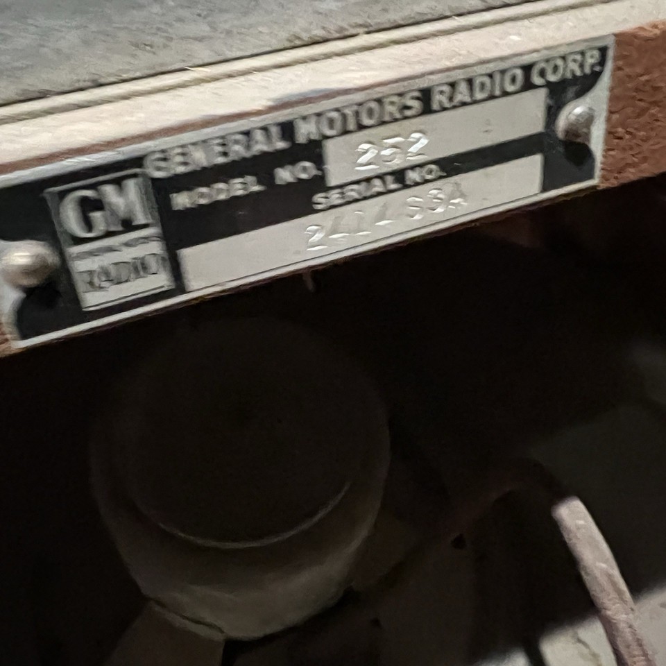 Rare Antique 1931 General Motors Radio Corp Model 252 Cosmopolitan ...