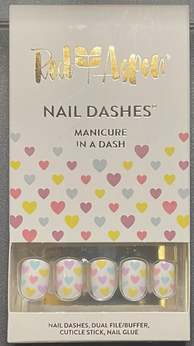 Red Aspen Press On Nails, Short Square, Tarty To The Party, Teddy | eBay