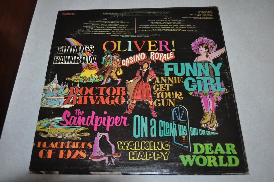 Ed Ames Sings The Hits Of Broadway & Hollywood RCA Records LSP-4079 LP ...