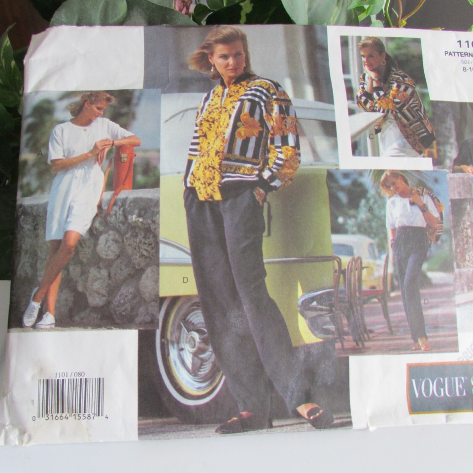 Vogue 1101 sewing pattern JACKET DRESS TOP SHORTS PANTS sew Trendy ...