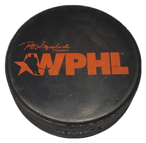 AMARILLO RATTLERS VINTAGE WPHL OFFICIAL HOCKEY PUCK LINDSAY MFG. MADEin ...