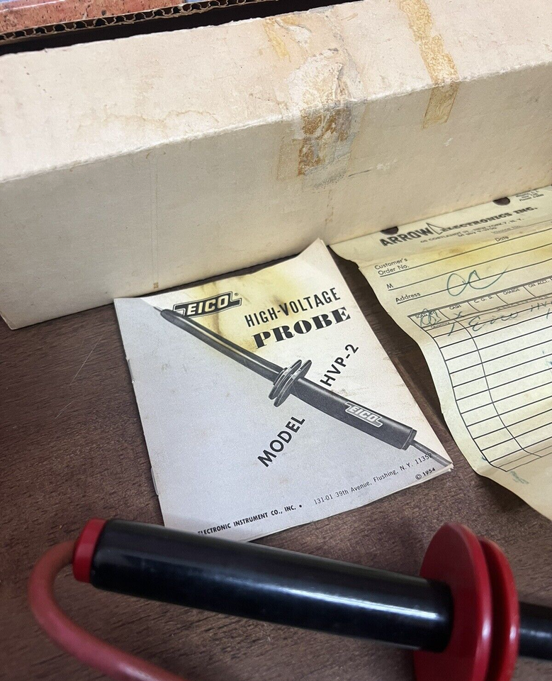 Vintage EICO High-Voltage Test Probe Model HVP-2 w/ Original Box and ...