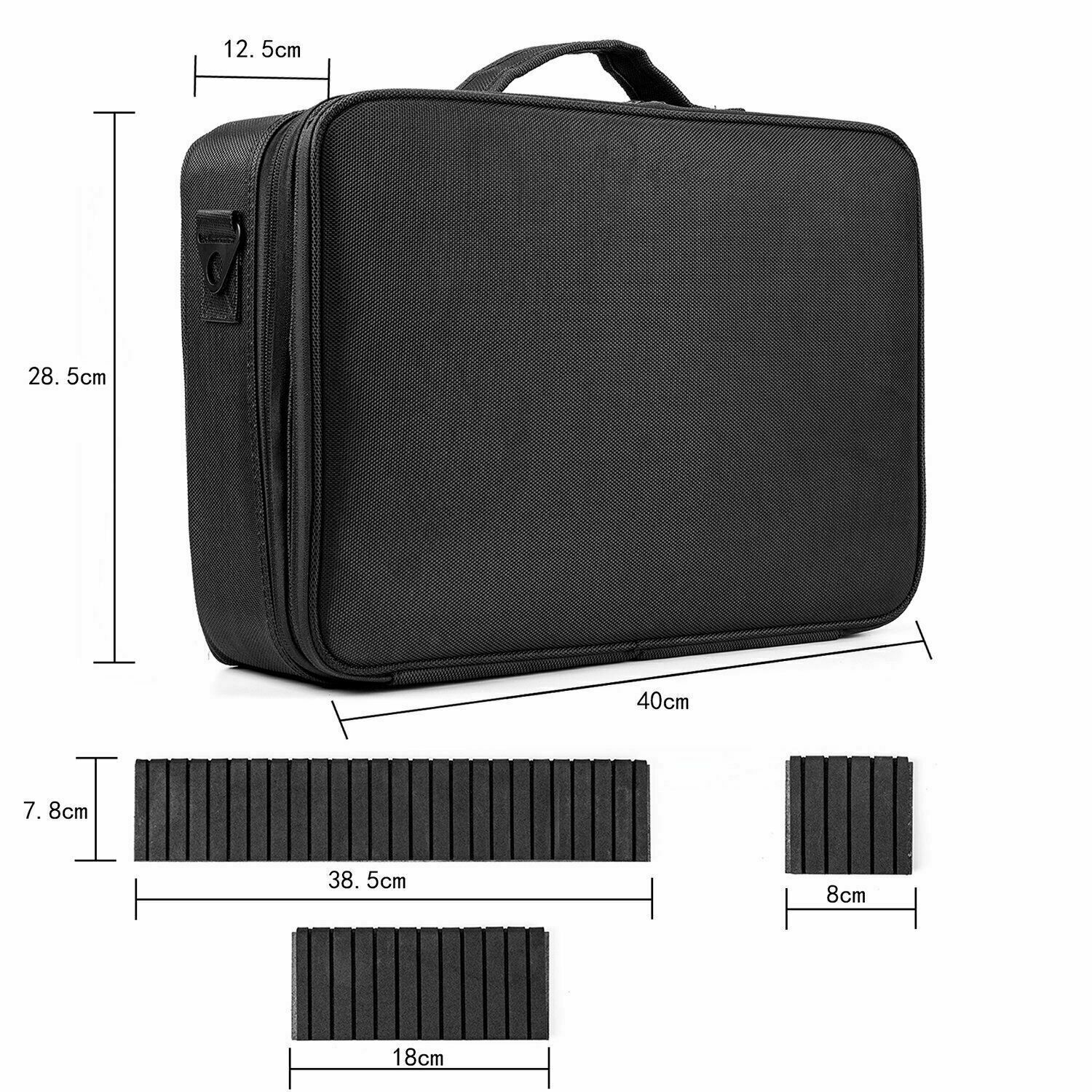 Extra Large Vanity Case Beauty Box Make up Jewelry Cosmetic Nail ...