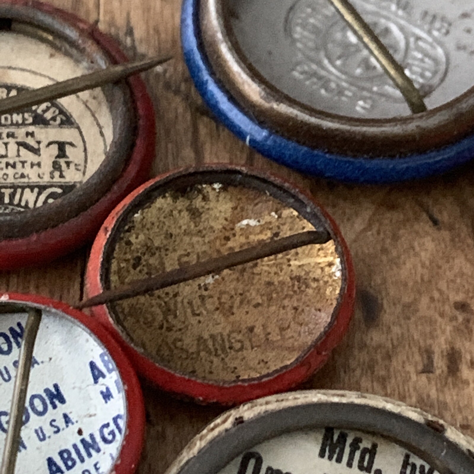 LOT OF 11 Vintage Community Chest Pinback Button Red Feather 4H Liberty ...
