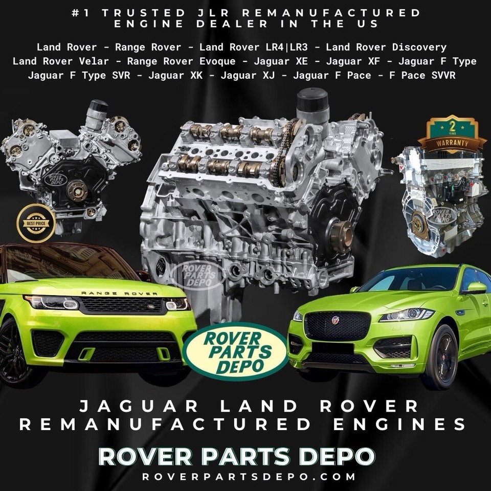 Land Rover Defender 90 110 Remanufactured Engine 2.0L P300 I4 Gas Motor ...