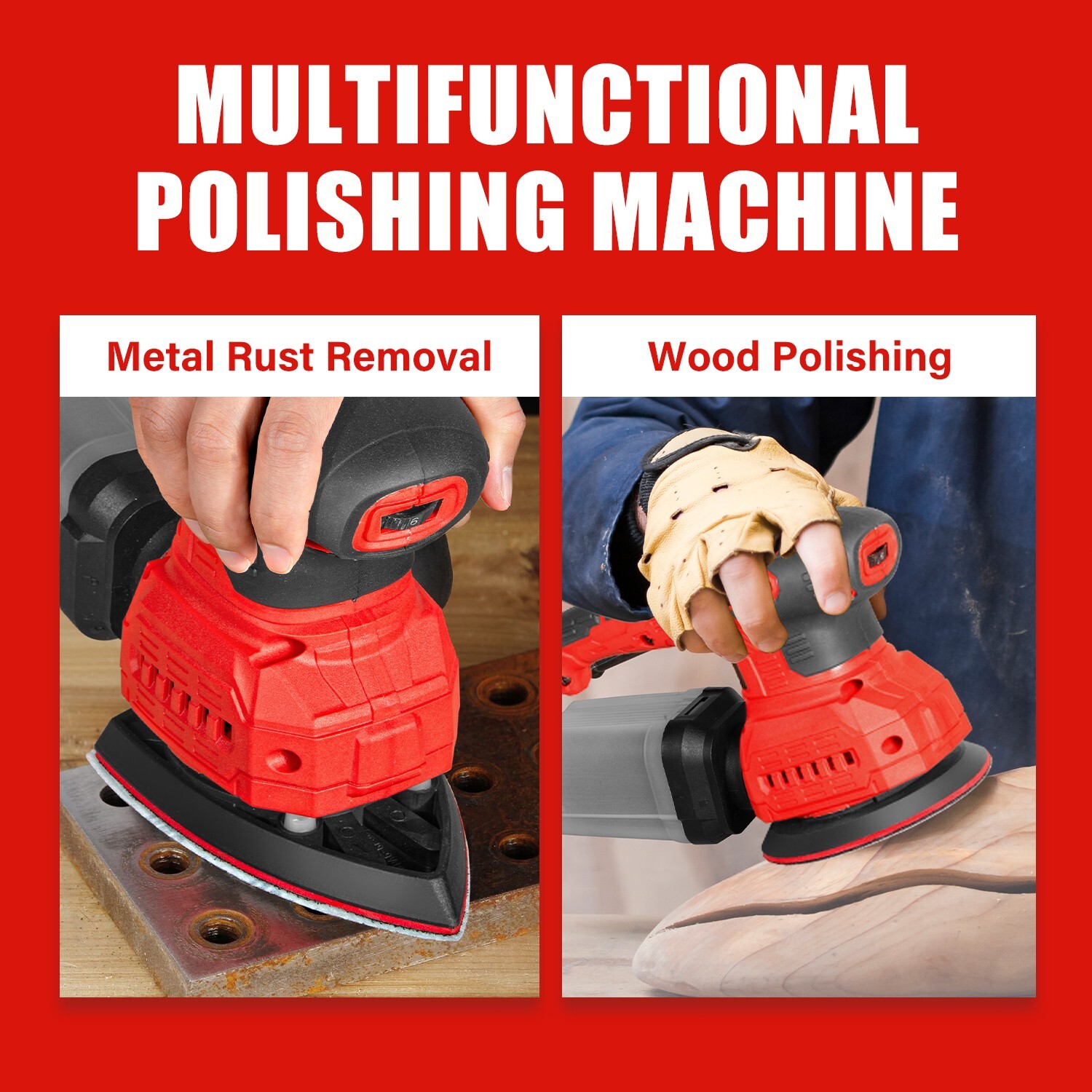 Topex 3in1 200W Electric Finishing Sander Sanding Tool 6 Speeds 3 ...