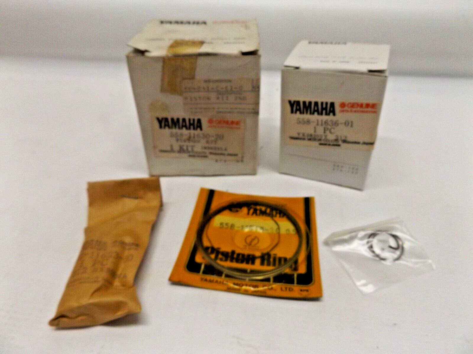 NOS YAMAHA 558-11630-20-00 PISTON KIT .50MM OS DT100 MS100 | eBay