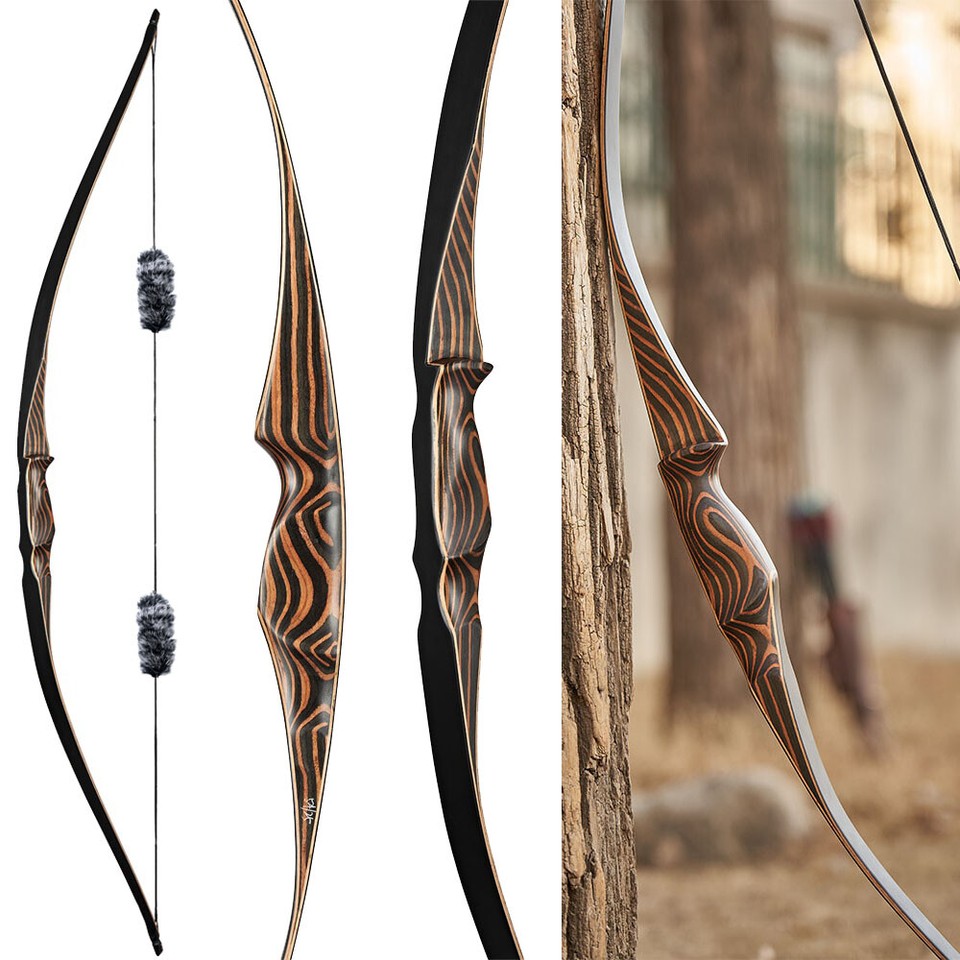 20-70lb Archery Handmade Traditional Recurve Bow Hunting Longbow ...