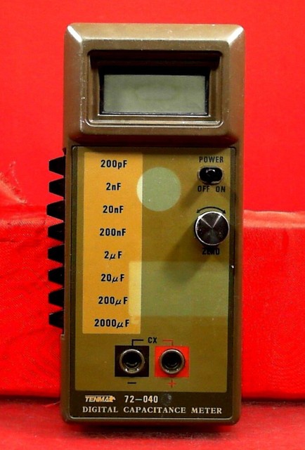 Tenma 72-040 Handheld Capacitor Tester Capacitance Meter With Case for ...