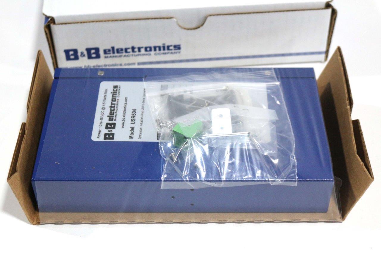 B&B Electronics USR604 Industrial 4 Port USB to Serial Converter - New | eBay