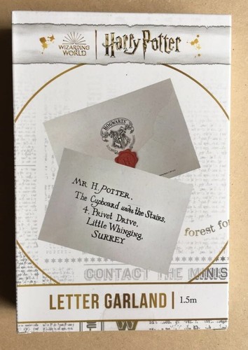 ~ Harry Potter ~ Hogwarts Letter Garland ~ Owl Post ~ | eBay