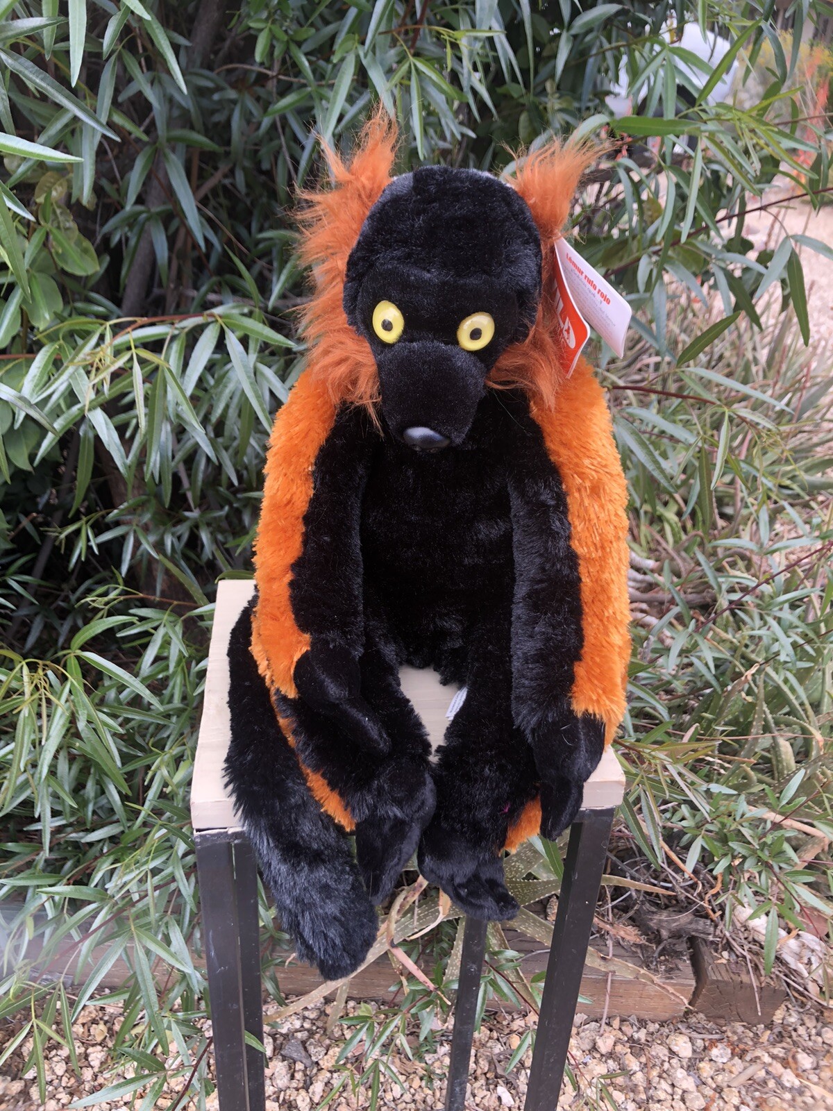 Wild Republic 12" Red Ruffed Lemur Plush Stuffed Animal Orange Brown ...