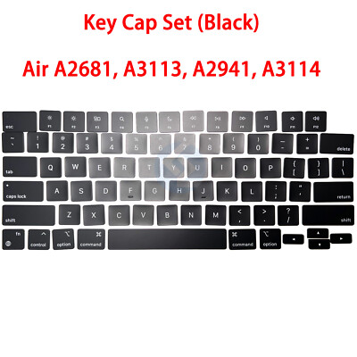 NEW One Set Replacement Black Keyboard Key Cap for Macbook Air 13 ...