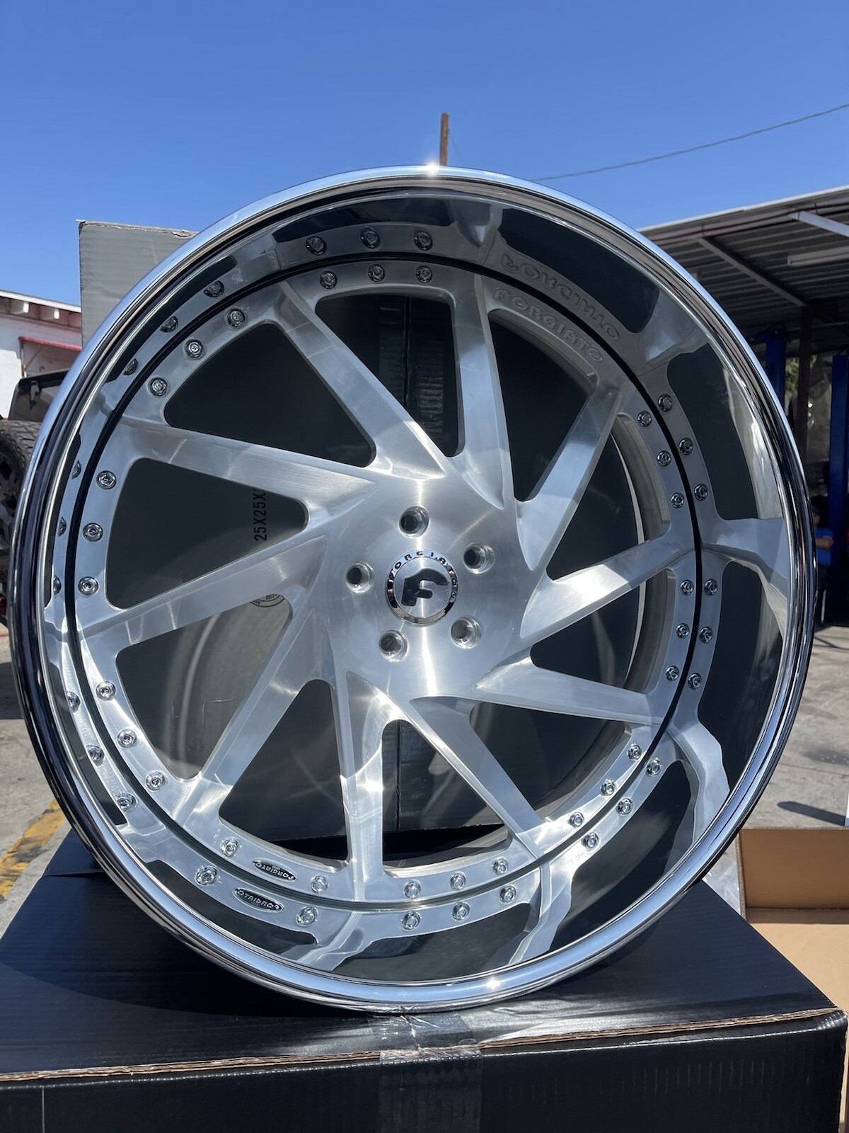 24x9-10 FORGIATO TROPPO OLD SCHOOL CAPRICE CUTLASS IMPALA WHEEL TIRE ...