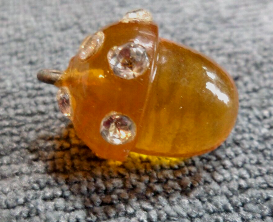 Large Vintage Antique ACORN Button Apple Juice Rhinestone 1" Inch | eBay