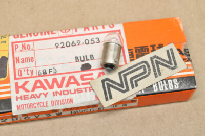 NOS Kawasaki F11 F9 G3 KE100 KE250 KH100 KL250 KV100 MC1 Light Bulb 6V ...