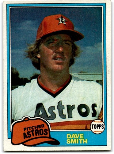 1981 Topps Dave Smith Rookie Houston Astros #534 | eBay