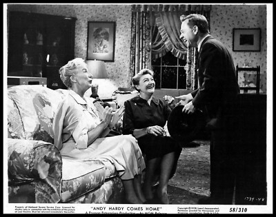 Mickey Rooney + Fay Holden in Andy Hardy Comes Home (1958) ORIGINAL ...