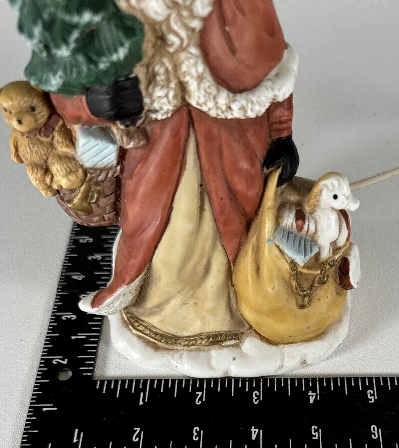 Vintage Santa Decoration Night Light Ceramic St. Nicholas Christmas 7. ...
