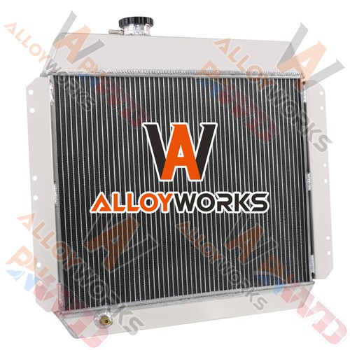 3Row Aluminum Radiator For Chevy Bel Air Fleetline Styleline Deluxe L6 ...