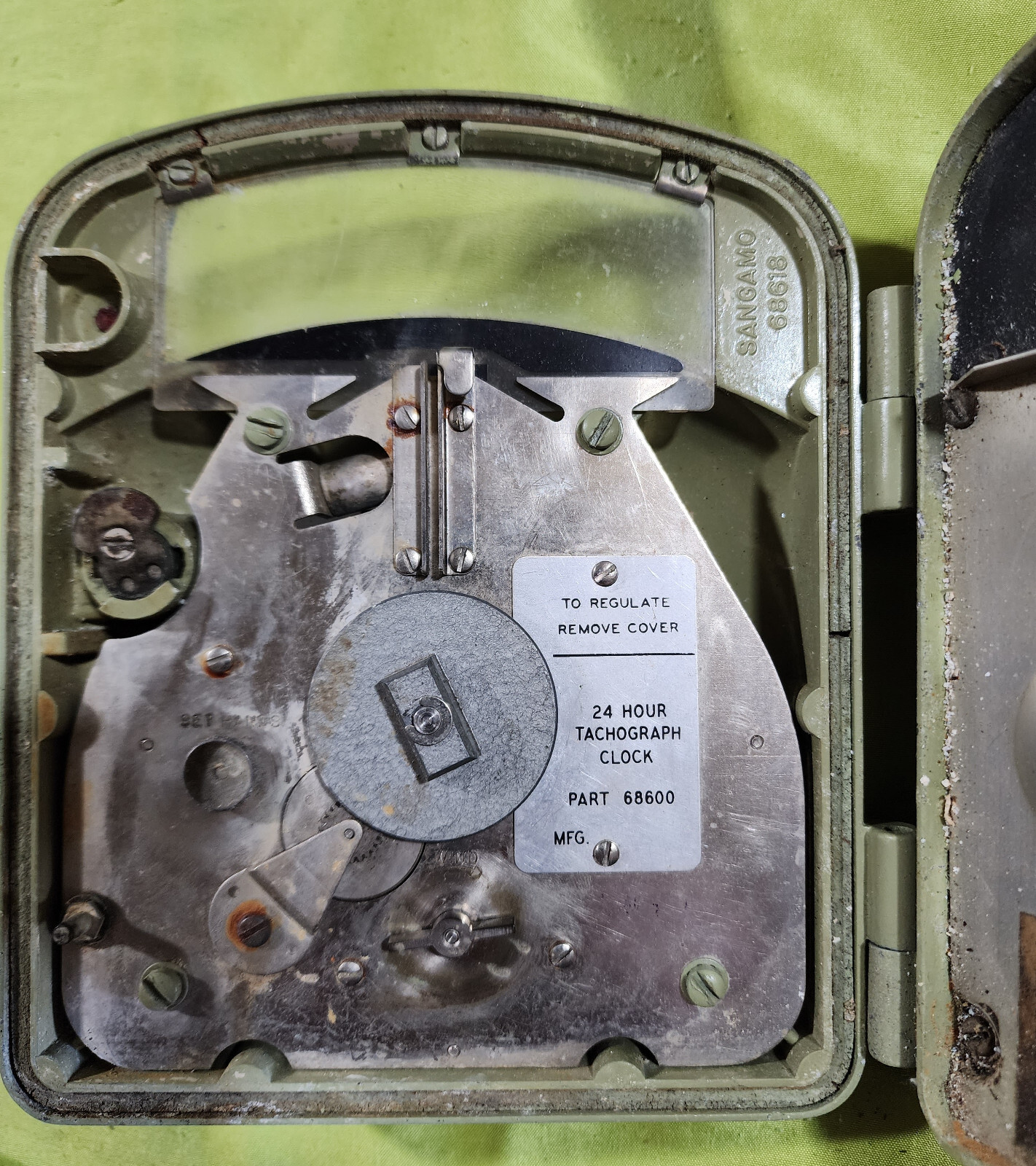 Vintage Sangamo Wagner Tachograph 24 Hour Clock Speedometer | eBay