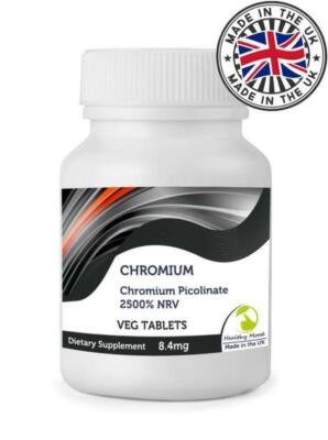 Chromium 30 Tablets UK 8.4mg Chromium Picolinate Dietary Pills | eBay