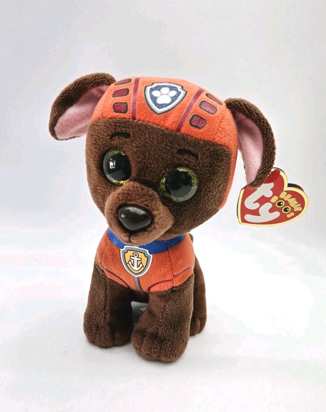 TY Beanie Boo Paw Patrol Zuma Plush 6" Orange Pup Water Rescue Stuffed ...