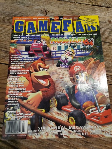 Diehard GameFan Magazine Volume 5 Issue 2 (Feb 1997) Mario Kart 64 KI ...