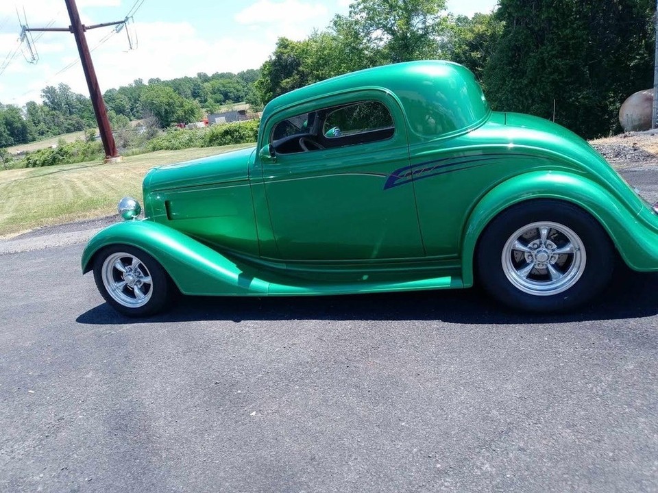 1934 Chevrolet 3 Window Custom Street Rod w/ Matching Trailer Stock ...