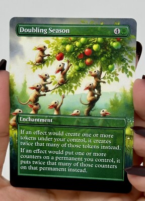 Doubling Season Proxy Card with Custom designed art | eBay