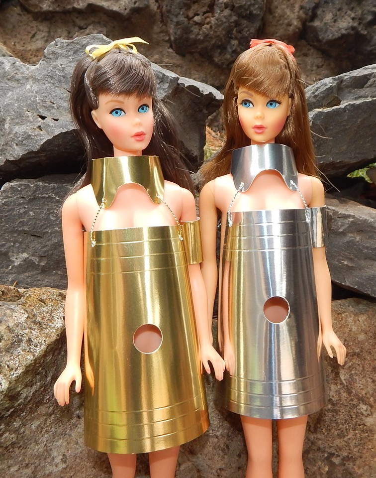NEW Repro Barbie Loves the Improvers Inland Steel ~Silver Barrel Outfit ...