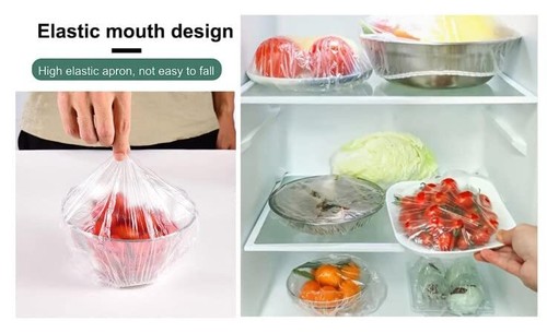 100/200pcs Fresh Keeping Bags Reusable Elastic Food Storage Covers ...