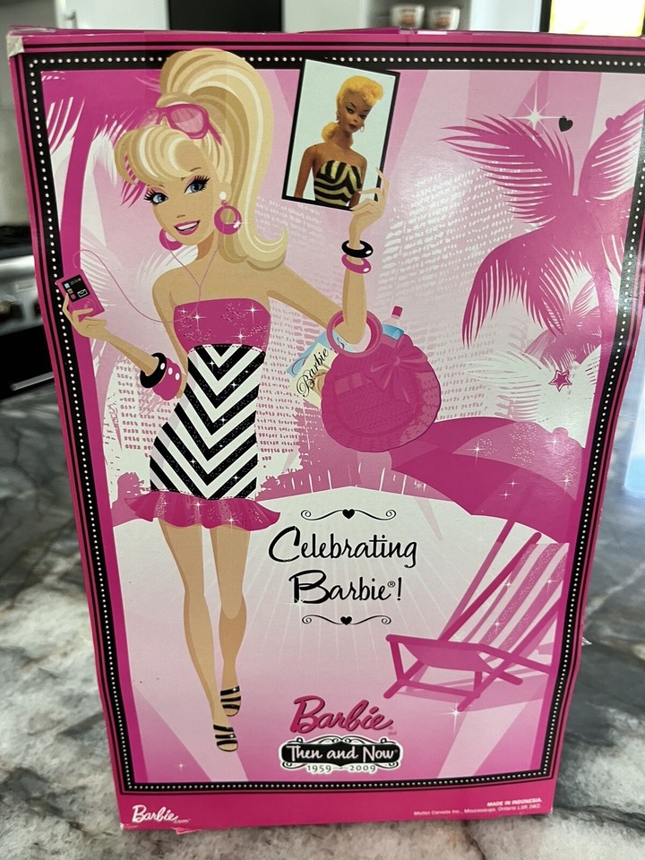 2008 Mattel Then and Now Bathing Suit Barbie Doll P8038 Target ...